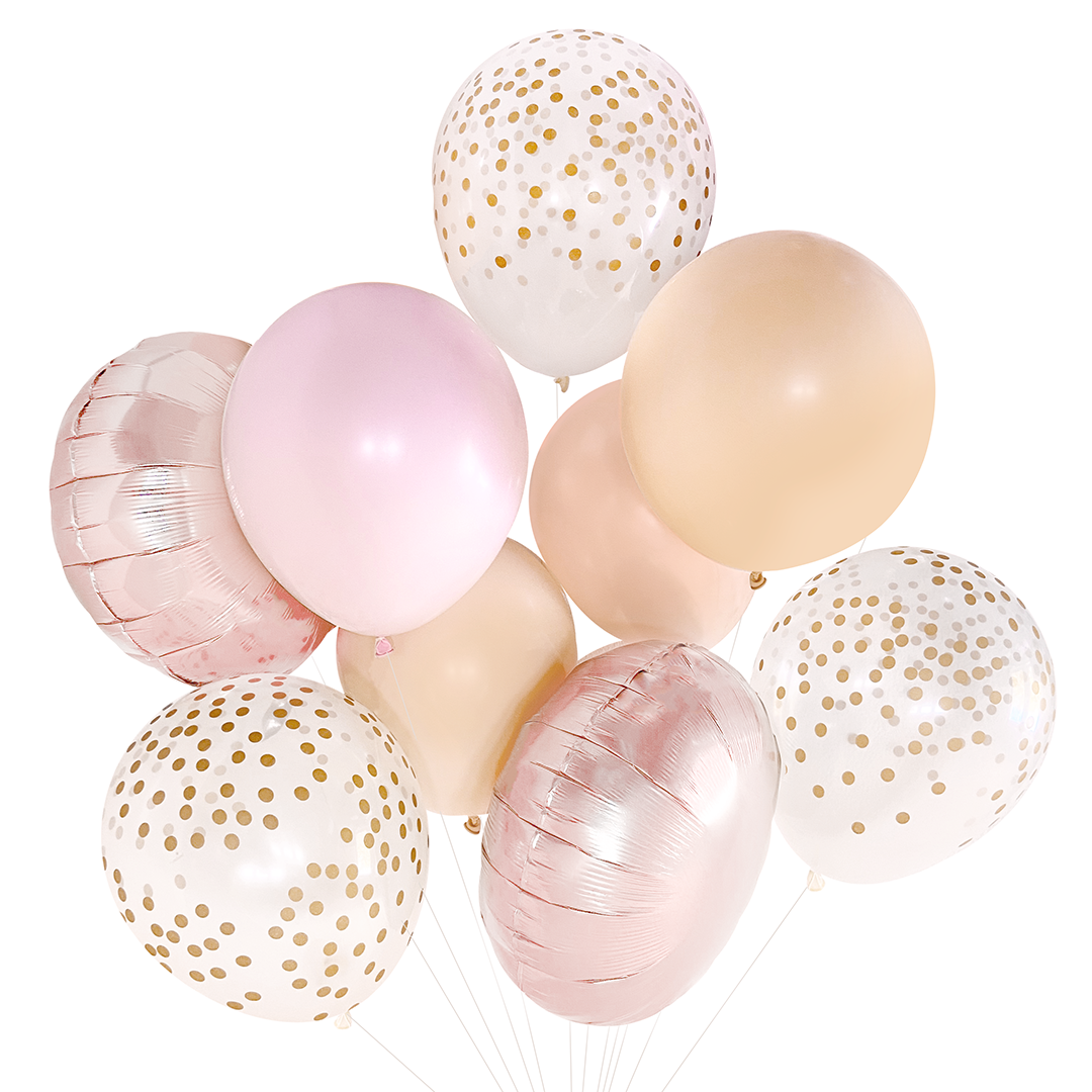 Balloon Bouquet - Blush & Rose Gold – Paperboy