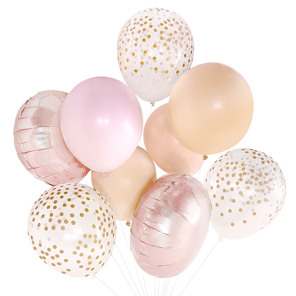 Balloon Bouquet - Blush & Rose Gold – Paperboy